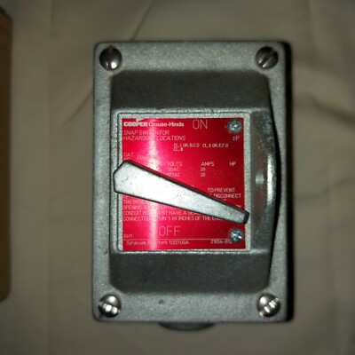 Explosion Proof Front Operated Snap Switch Control Station EDS218 GB | eBay