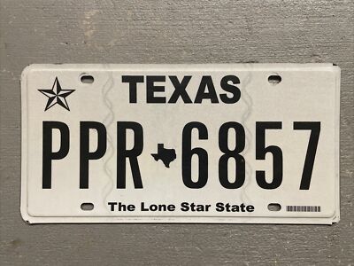 EXPIRED TEXAS LICENSE PLATE THE LONE STAR STATE RANDOM LETTERS- NUMBERS ...
