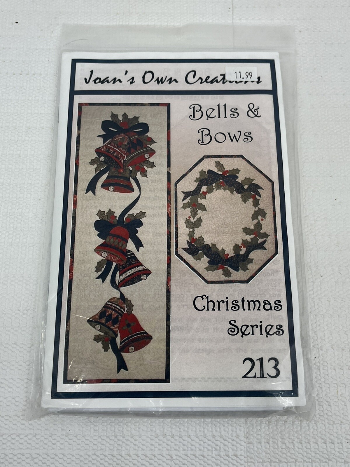 Joan’s Own Creations Bells & Bows Quilting Pattern Christmas Series 213 ...