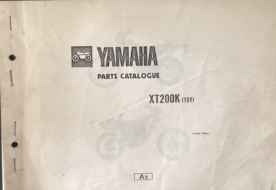 Yamaha genuine-parts book XT200 K 1983 | eBay Australia