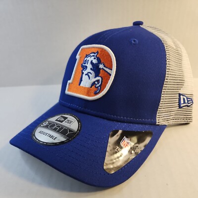 Denver Broncos New Era 9FORTY NFL Adjustable Strapback Hat Cap Blue ...