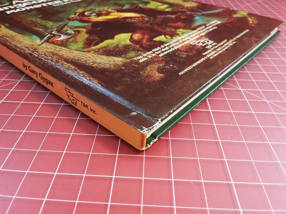 Monster Manual II - Gary Gygax - TSR - Vintage 1st Edition - D&D | eBay