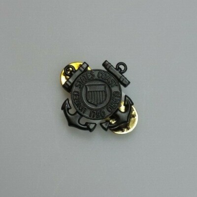 U.S. Coast Guard Cap Device Enlisted Miniature Black Metal | eBay