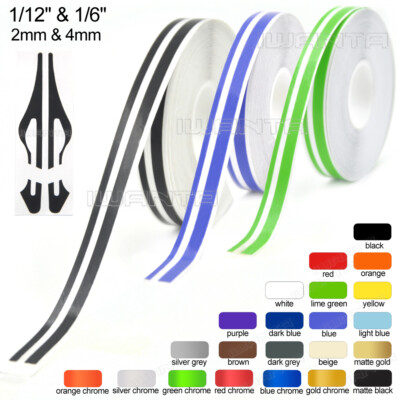 1/12" & 1/6" Pinstriping Pin Stripe DIY Line Roll Vinyl Tape Decal Car ...