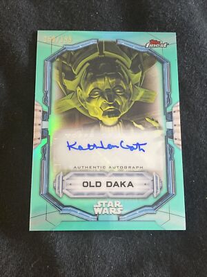 2022 Finest Star Wars Aqua Refractor Autograph Kathleen Gati as Old ...