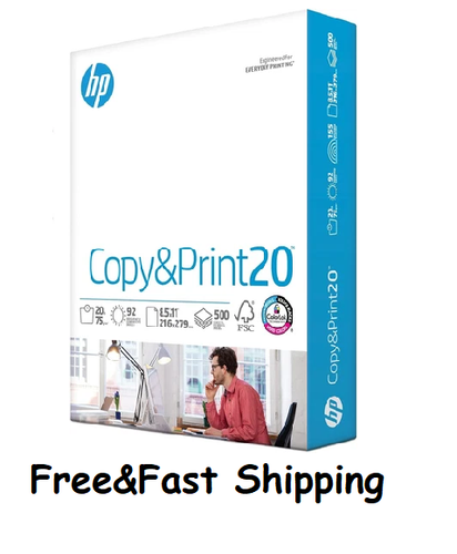 HP Printer Paper | 8.5 x 11 Paper | Copy &Print 20 lb | 1 Ream Case ...
