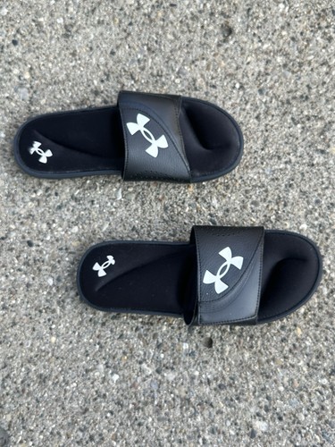 Under Armour Ignite Memory Foam Adjustable Slides Men’s Size 10 Black ...