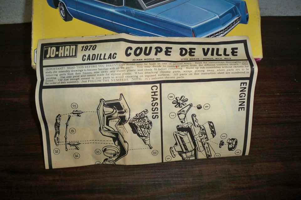 JOHAN CADILLAC MODEL KIT 1970 | eBay