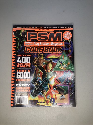 PSM Playstation Magazine 1998 Code Book Game Shark Codes NO POSTER | eBay