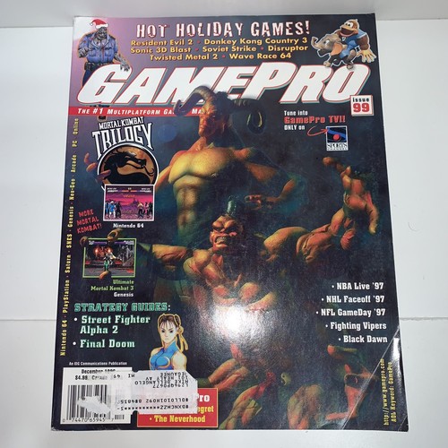 GamePro Video Game Magazine December 1996 #99 Sega SNES 3DO PS1 Neo Geo ...