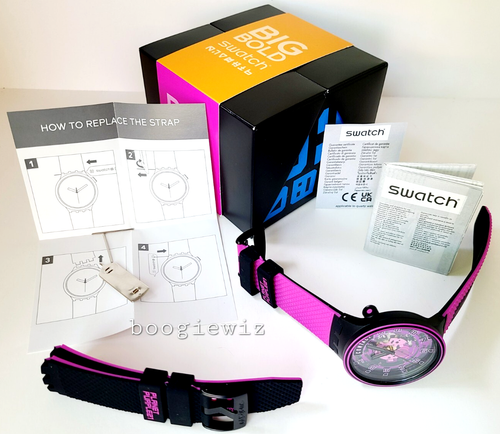 SWATCH BIG BOLD, SWISS MADE, "TOUCHDOWN" WATCH, SB01B126 NEW IN BOX, X ...