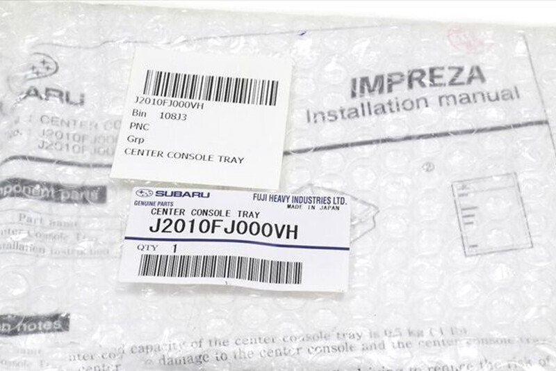 12-17 Subaru Impreza Crosstrek Black Center Console Tray OEM NEW ...