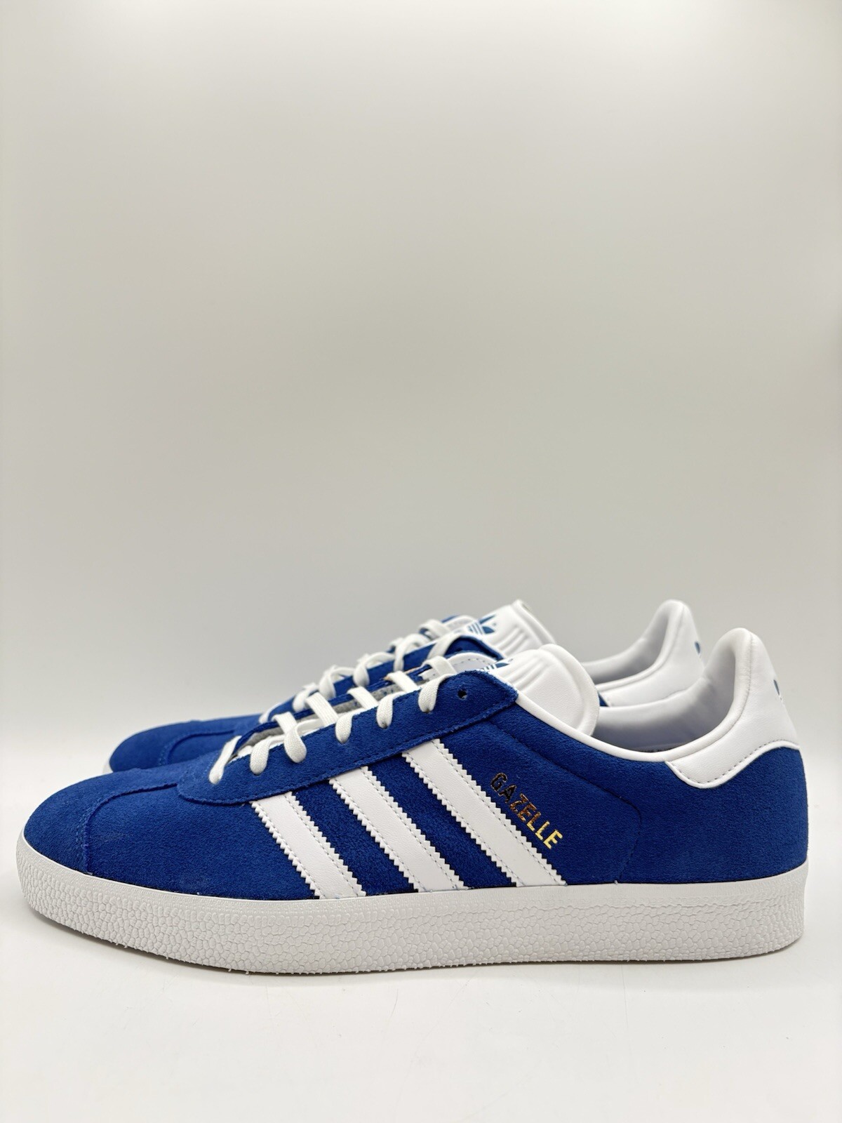 Adidas Men's Gazelle Originals Sizes 11-13 Blue White |GX2207| | eBay
