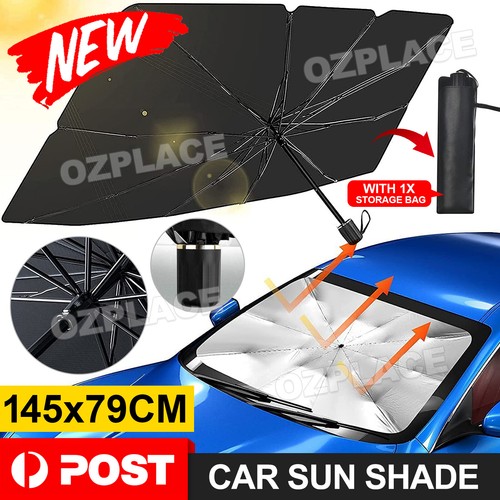 Car Windshield Sunshade Umbrella Foldable Front Window Sun Visors Cover ...