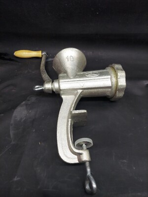 LEM #10 Cast Iron Clamp-on Manual Hand Meat Grinder USED | eBay