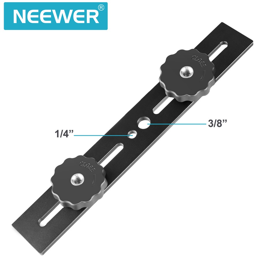 NEEWER Dual Camera Mount Tripod Bracket for 3D Stereo Stereoscopic ...