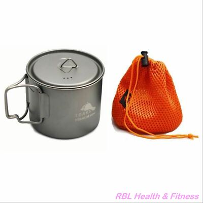 TOAKS Titanium ULTRALIGHT 550ml Pot POT-550-L - Outdoor Camping Cup ...