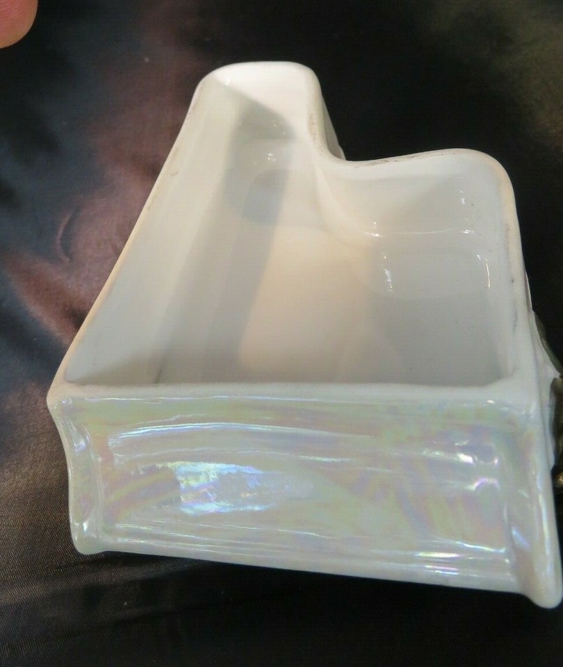 Beautiful ceramic Piano TRINKET JEWELRY BOX Victorian Picture (Empress ...