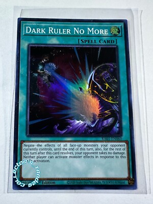 Dark Ruler No More RA01-EN060 Super Rare 1st Edition Card | eBay