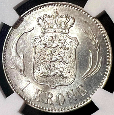 🔥 SUPERB 1892 HC CS Denmark Krone NGC MS 64 🔥 | eBay