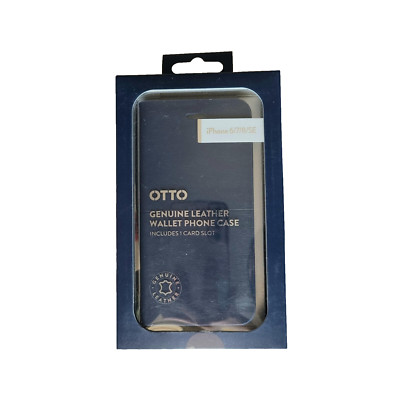OTTO Genuine Leather Phone Case For Iphone 6/7/8/SE Color - BLUE | eBay ...