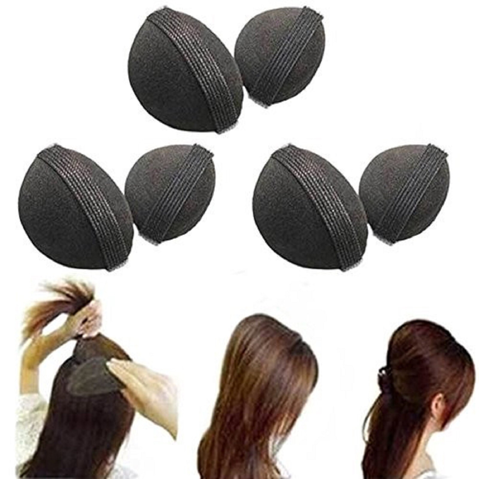 4Pcs/2Pair Sponge Bump It Up Volume Hair Base Styling Insert Tool ...