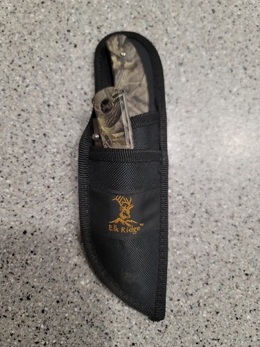 Elk Ridge 2-Pc Hunting Gut Hook / Pocket Knife Set w Sheath Stainless ...