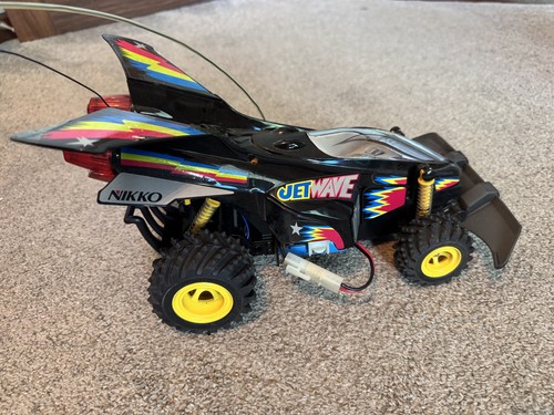 Nikko R/C radio control Jet Wave Jetwave Black Vintage Car. Untested ...