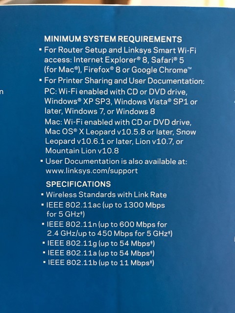 Linksys WRT1900AC 1300 Mbps 4-Port Gigabit 802.11 a/b/g/n/ac Router for ...