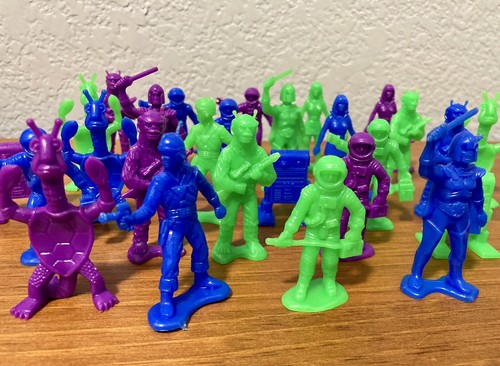 Tim Mee Galaxy Laser Team Lot GREAT COLORS Vintage Space Star Patrol ...