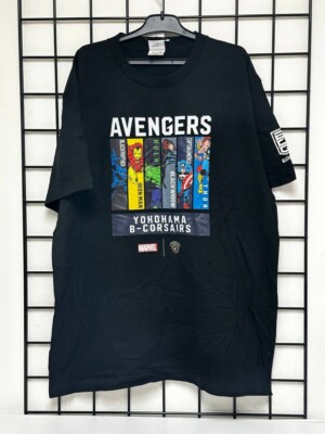Marvel Japan Avengers Yokohama B-Corsairs T-Shirt Size Large | eBay