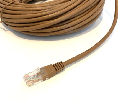 1m - 10m Brown Cat6 RJ45 Home Office Ethernet 100% Copper Cable ...