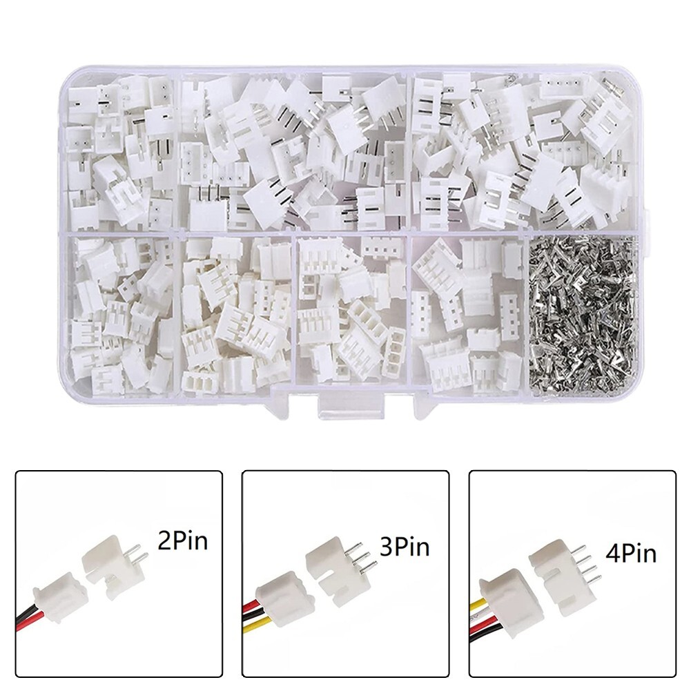 Connector Kit JST-PH LED Lighting 2/3/4 Pin 2A AC DC 450pcs 100V AC DC ...