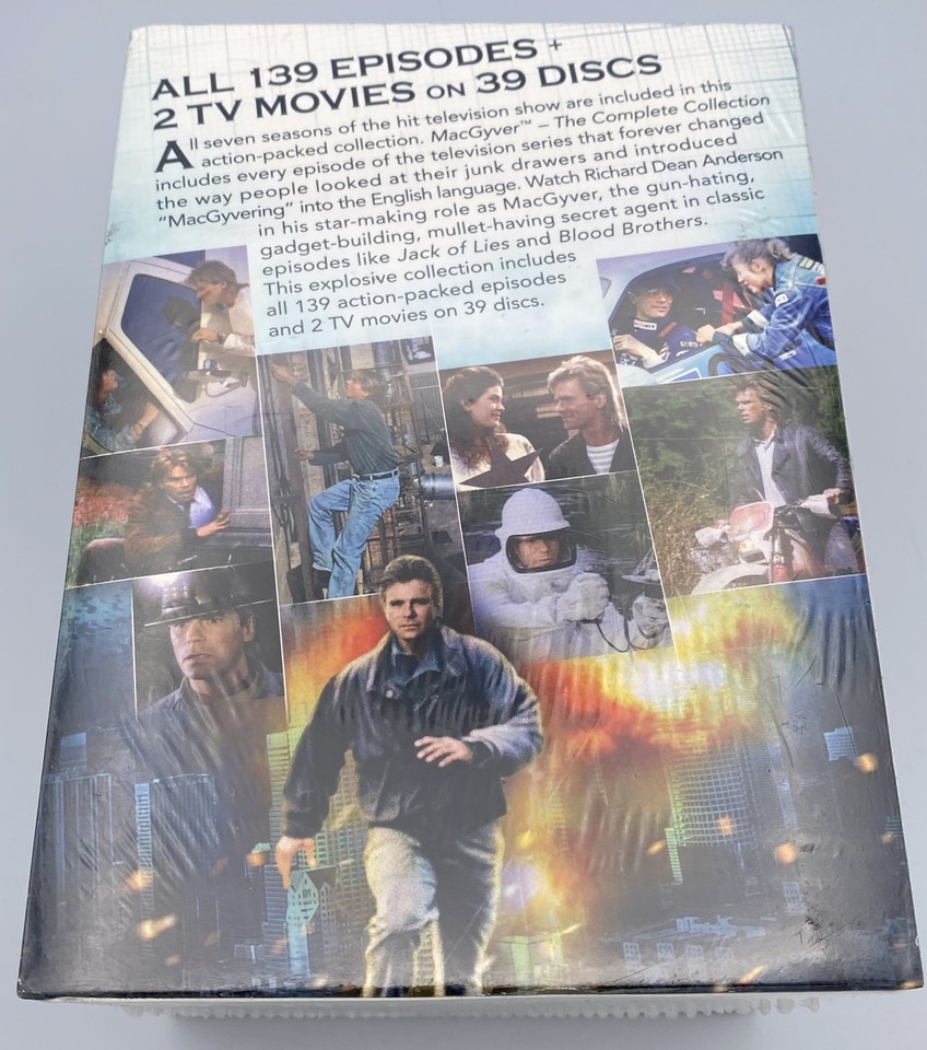 MacGyver: The Complete Collection New DVD Boxed Set ALL 139 EPISODES ...