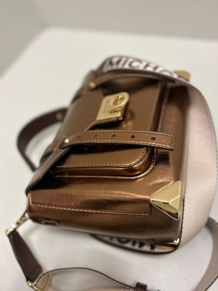Michael Kors Manhattan Medium Satchel Crossbody Bag Shoulder Handbag ...