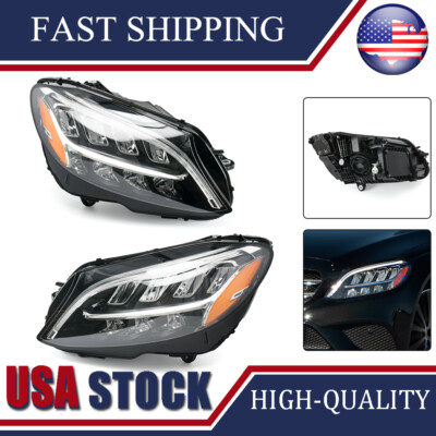 For Mercedes Benz W205 C300 C43 C63 2019-2021 w/o AFS LED Headlight ...