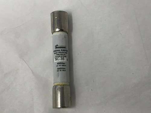 Bussmann Eaton SC-35 35A Time Delay Current Limiting Fuse 480VAC/300VDC ...