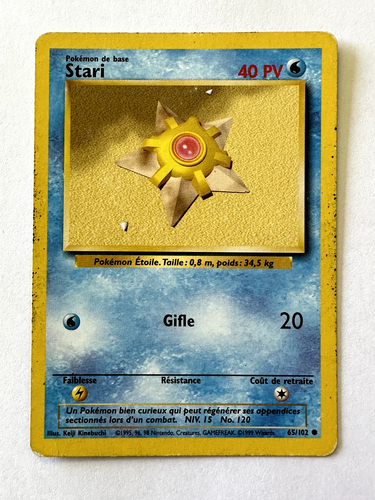 Carte Pokemon - Stari - Set de Base - 65/102 - FR | eBay
