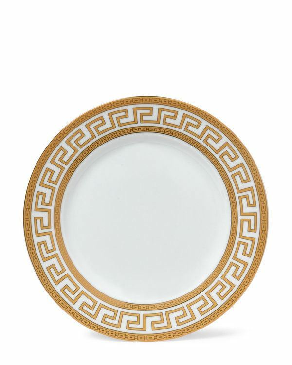 20 Piece Athena Gold Greek Key Bone China Dinner Serving Dish Set for 4 ...
