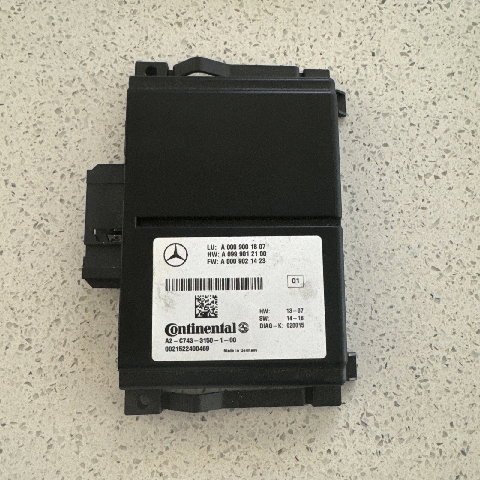 Mercedes Benz C63S AMG W205 Distance Radar Control Unit ECU A0009001807 ...