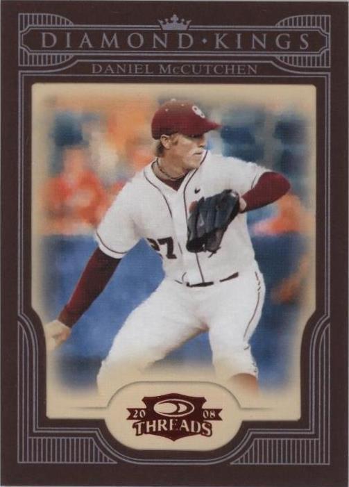 2008 Donruss Threads - Diamond Kings Daniel McCutchen #DK-23 Red Framed ...