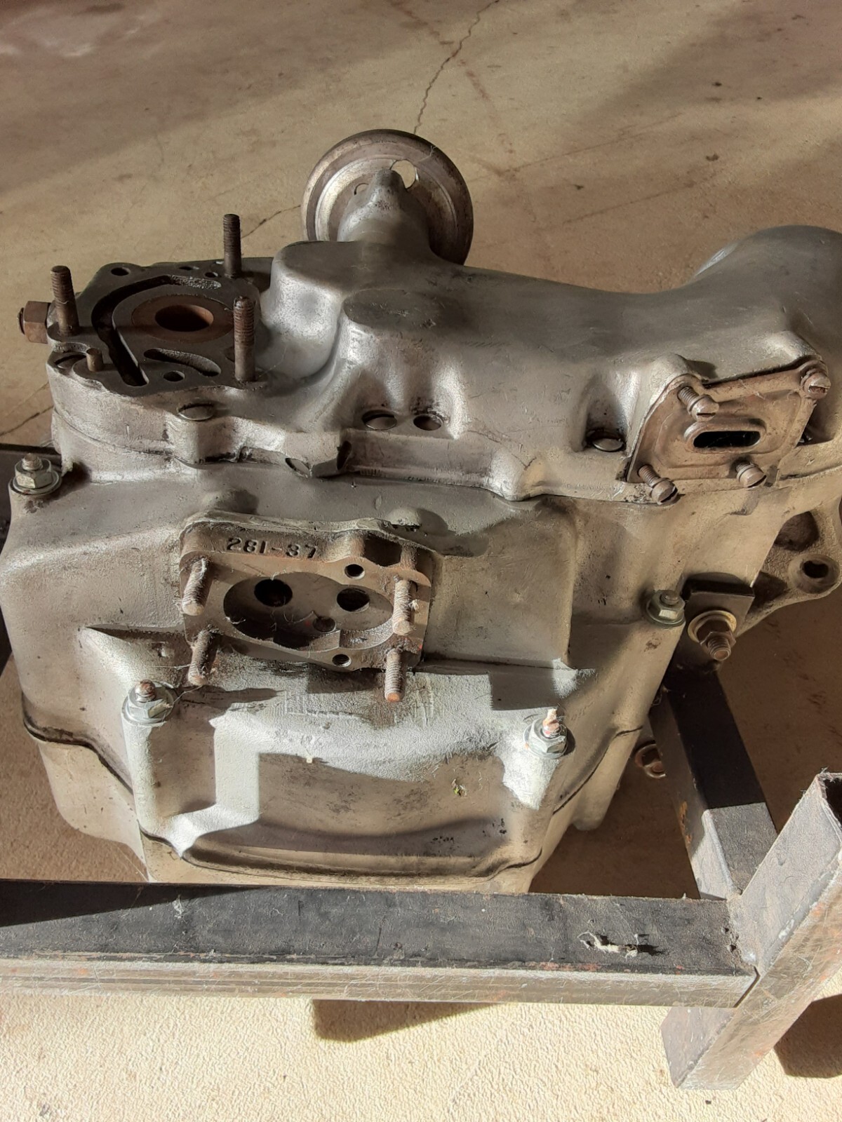 OEM 1938 Harley ULH Engine Case and Cover Matching Belly Numbers ...