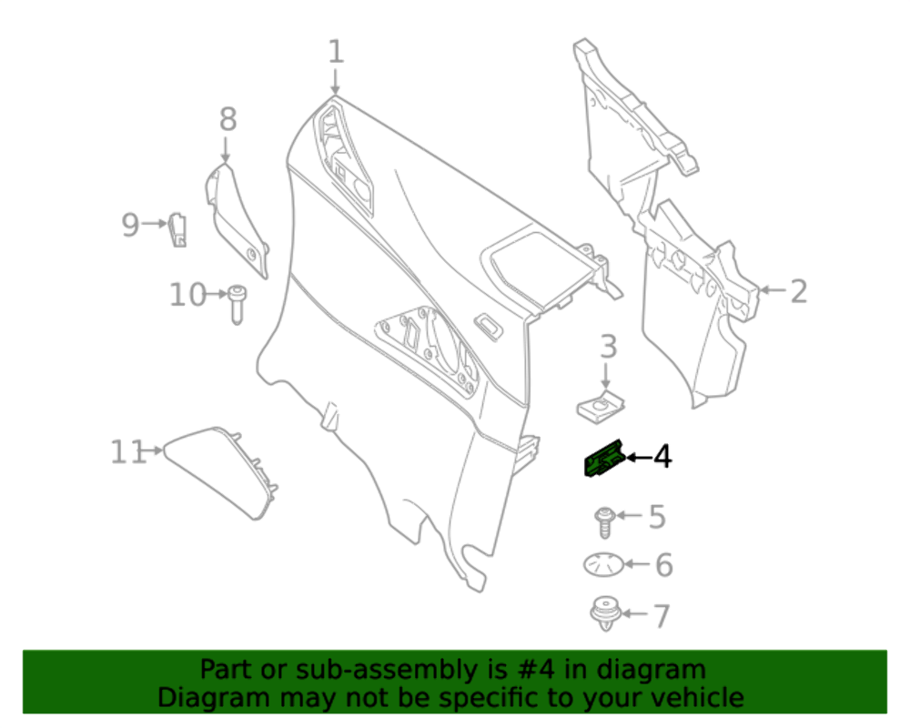 BMW OEM Door Panel Clip Fastener 07146962771 for sale online | eBay
