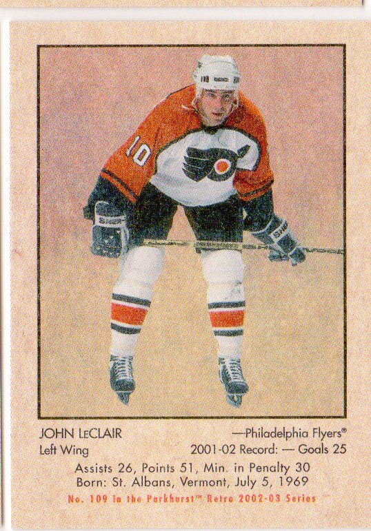 2002-03 In the Game Parkhurst Retro - Minis #109 John LeClair for sale ...