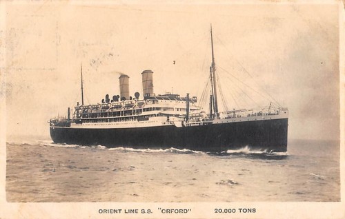 SS ORFORD AT SEA ~ ORIENT SHIP LINE ~ used Paquebot 1933 | eBay