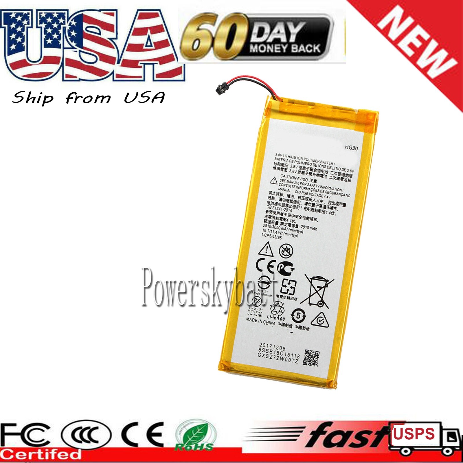 HG30 New Battery for Moto G5S Plus Moto G6 XT1806 XT1925 XT1925-6 | eBay