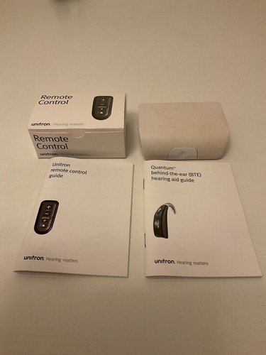 Unitron Remote Control + Two Programmable Hearing Aids - Behind The Ear ...