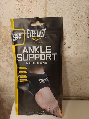 Everlast Ankle Support Neoprene Black One Size | eBay