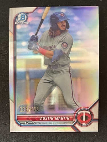 Austin Martin | 2022 | Topps Bowman | Chrome Refractor 158/499 | Minnesota Twins | eBay