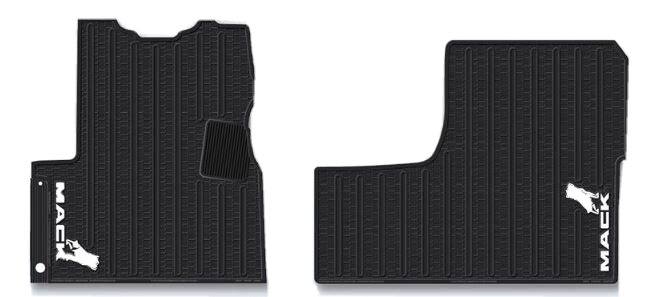 OEM Mack Rubber Floor Mats for 2021+ Medium Duty Trucks- w/Mack/Dog ...